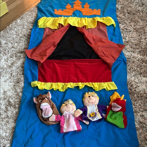 Toys | Puppet Theater Set With Puppets To Hang In Doorway Includes ...